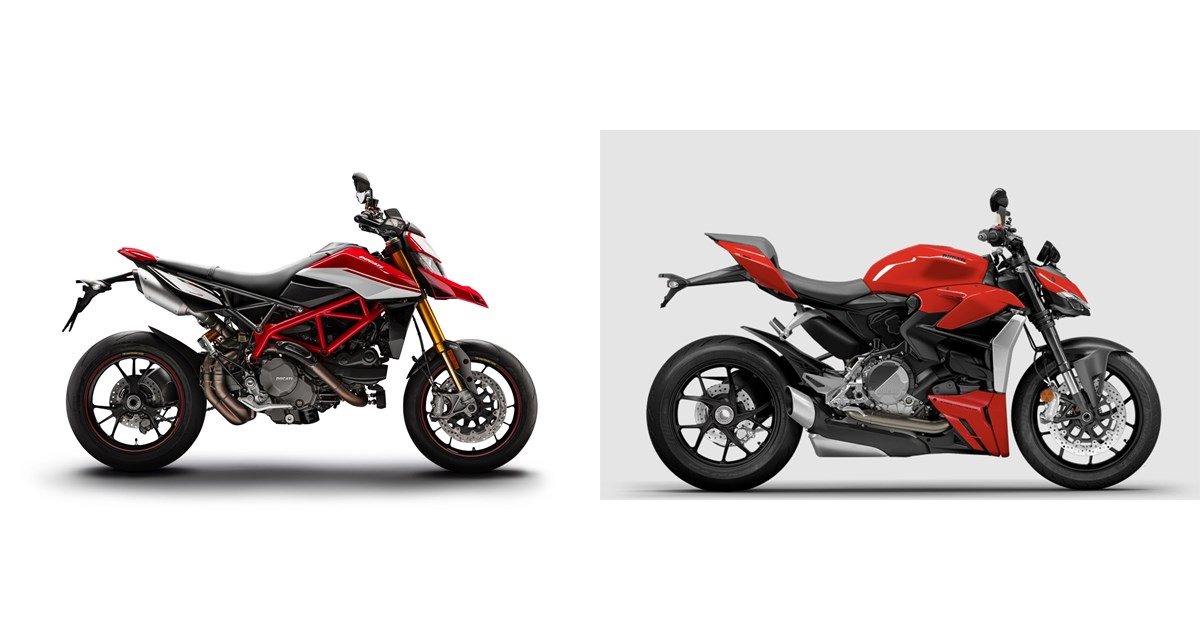 Motorrad Vergleich Ducati Hypermotard 950 SP 2020 vs. Ducati ...