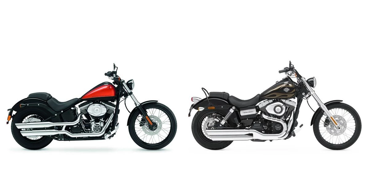 Motorrad Vergleich Harley-Davidson Softail Blackline FXS 2013 vs ...