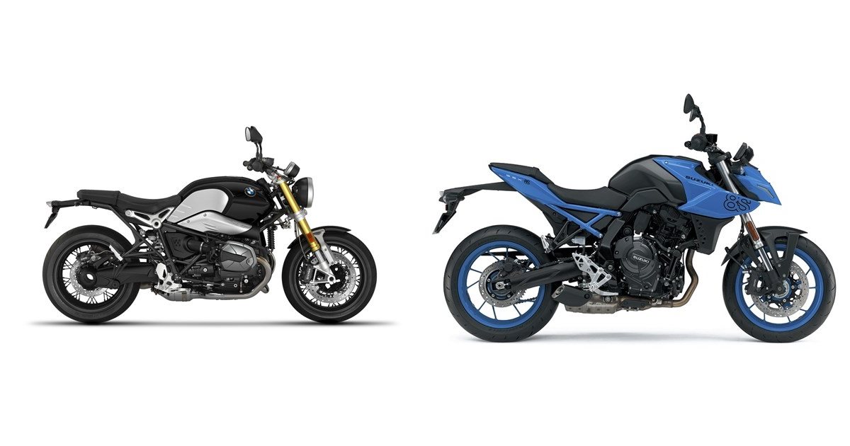 BMW R nineT 2023 vs Suzuki GSX-8S 2024