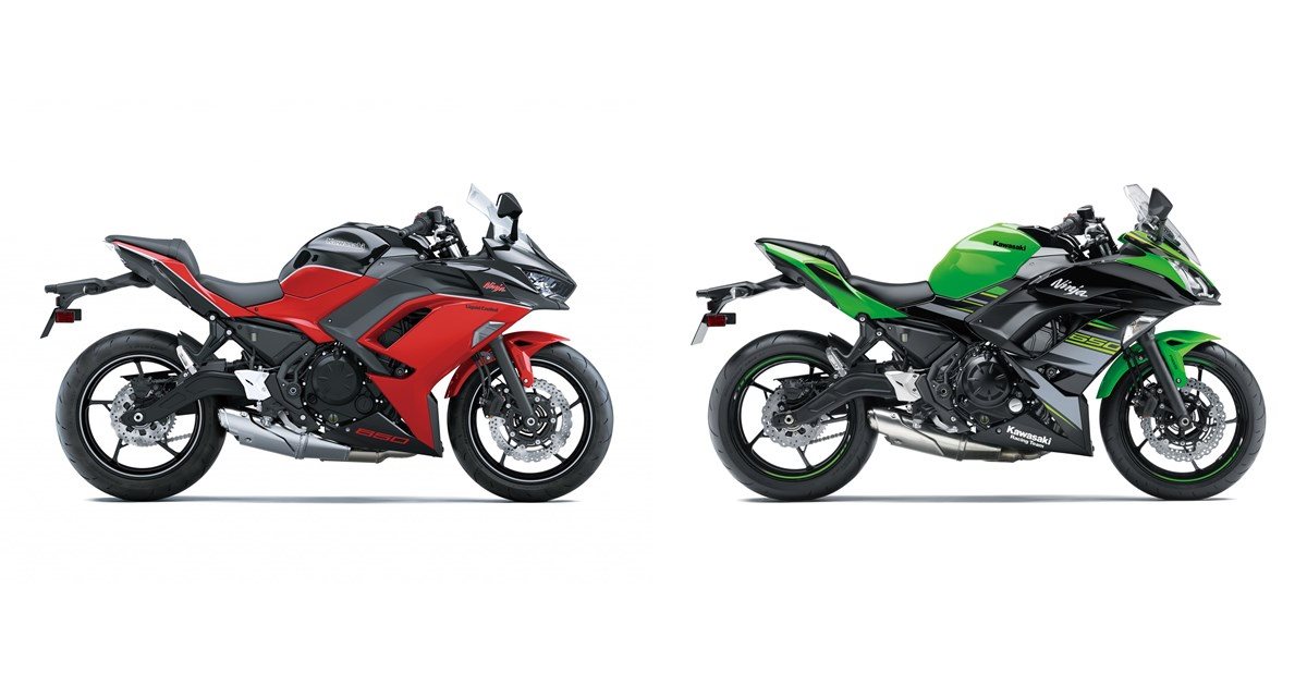 Motorrad Vergleich Kawasaki Ninja 650 40th Anniversary 2024 vs ...