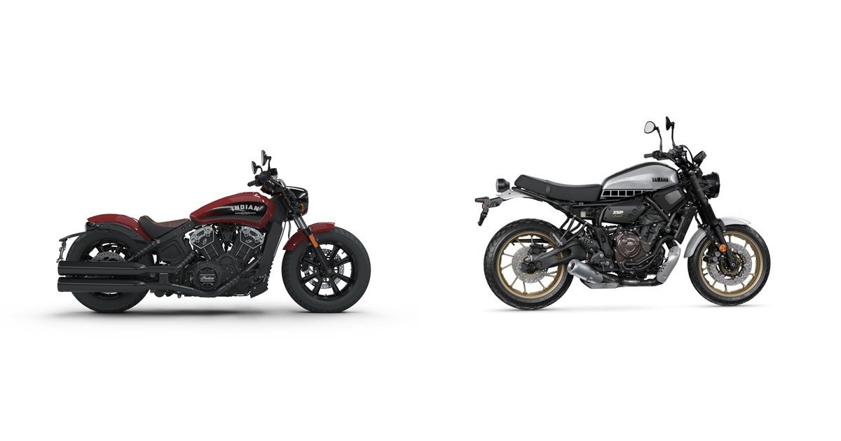 Indian Scout Bobber 1131 2019 vs Yamaha XSR700 Legacy 2024