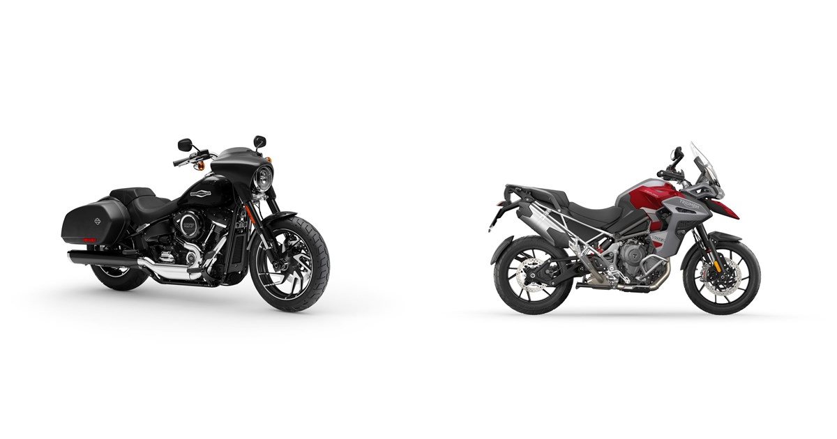 Harley-Davidson Softail Sport Glide FLSB 2019 vs Triumph Tiger 1200 GT ...