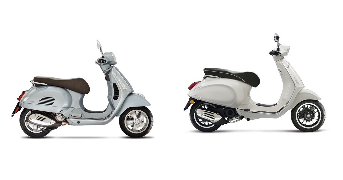 Motorrad Vergleich Vespa GTS 300 hpe 2021 vs. Vespa Sprint 125 iGET 2021