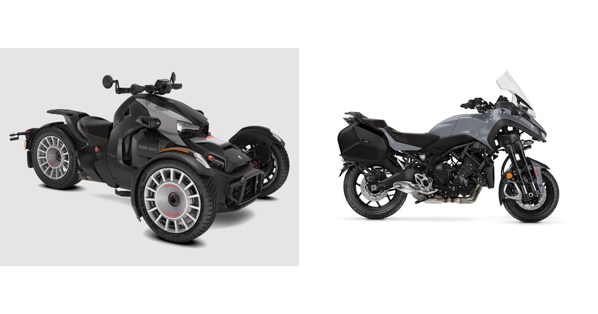 Motorrad Vergleich Can-Am Ryker 900 Rally Edition 2024 vs. Yamaha Niken ...