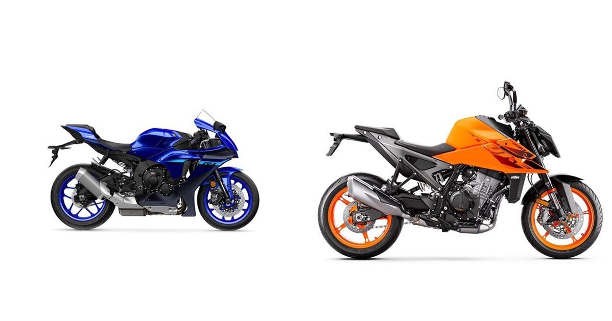 Yamaha R1 2024 vs KTM 990 Duke 2024