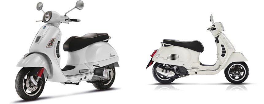 Motorrad Vergleich Vespa GTS 125 ie Super 2010 vs. Vespa GTS 125 ie Super 2019