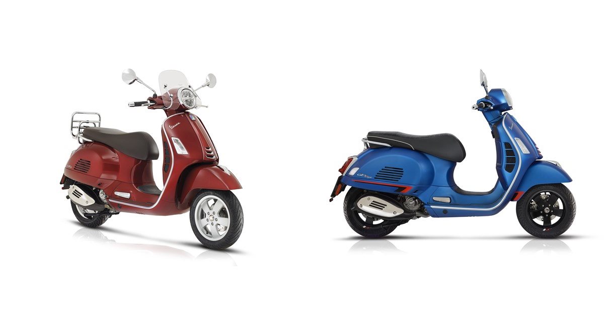 Motorrad Vergleich Vespa GTS 300 hpe Touring 2019 vs. Vespa GTS 300 hpe Super Sport 2020