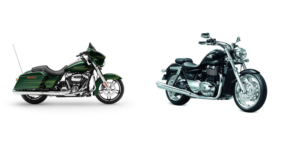 Motorrad Vergleich Harley-Davidson Street Glide FLHX 2020 vs. Triumph ...