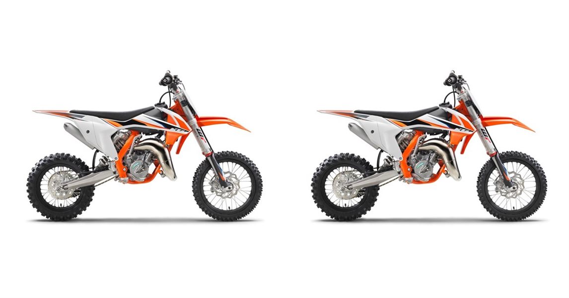 Motorrad Vergleich KTM 65 SX 2021 vs. KTM 65 SX 2021
