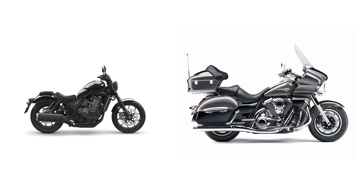 Motorrad Vergleich Honda CMX1100 Rebel 2021 vs. Kawasaki Vulcan 1700 ...