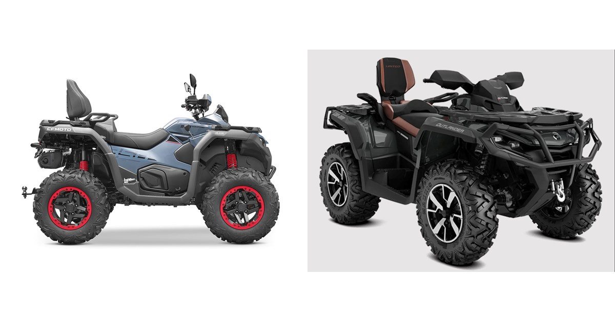 Confronto tra moto CFMOTO CFORCE 850 Touring 2024 VS. Can-Am Outlander ...