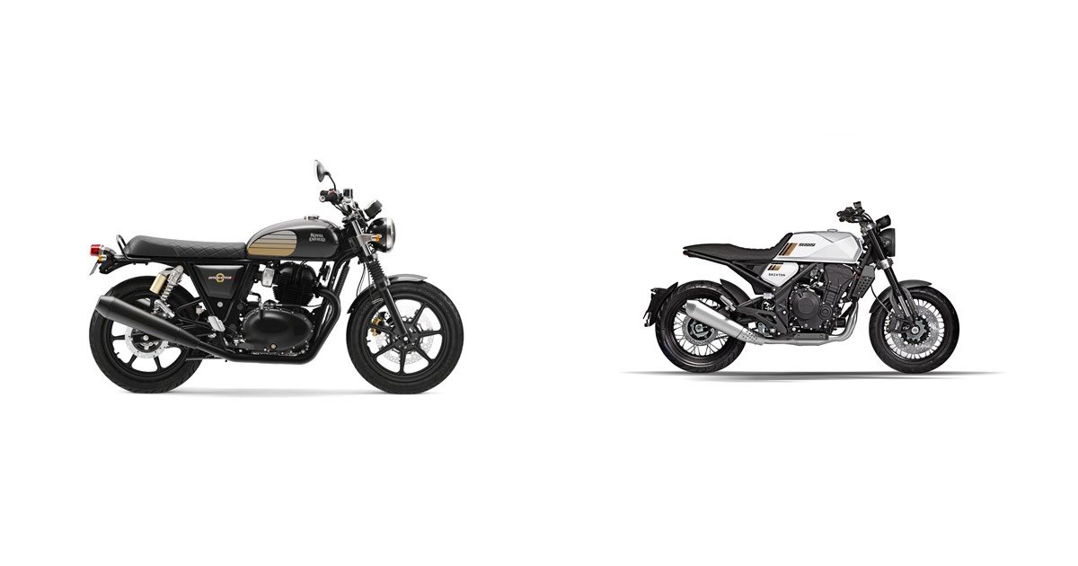 Motorrad Vergleich Royal Enfield Interceptor 650 2024 vs. Brixton Crossfire 500 2022