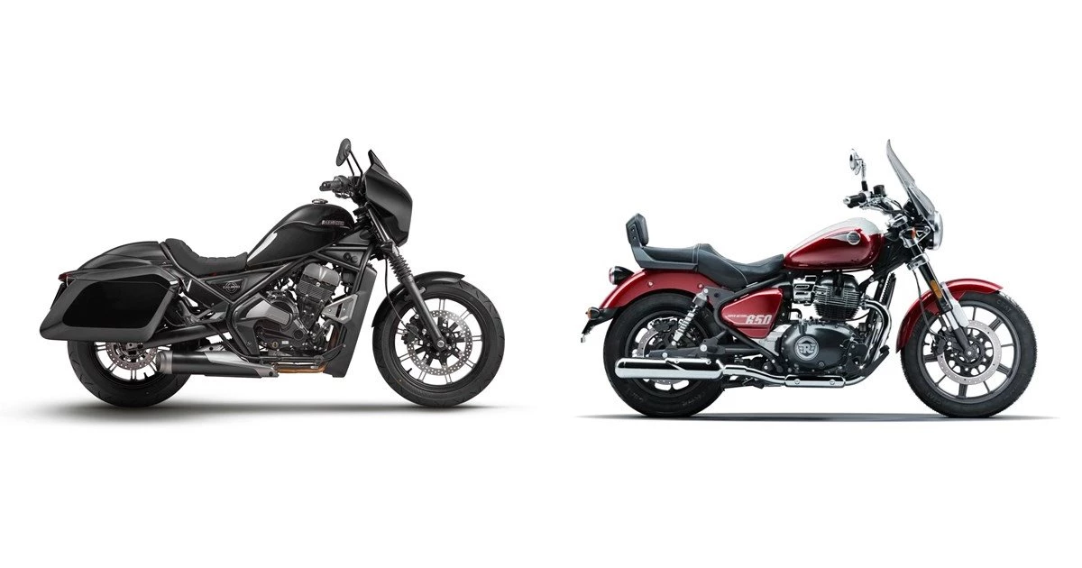 Motorrad Vergleich Moto Morini Calibro Bagger 2024 vs. Royal Enfield ...