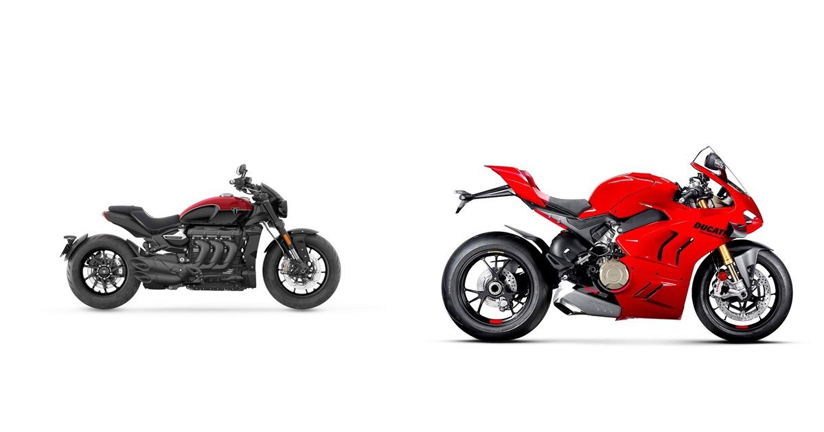 Triumph Rocket 3 Storm R 2024 vs Ducati Panigale V4 S 2023