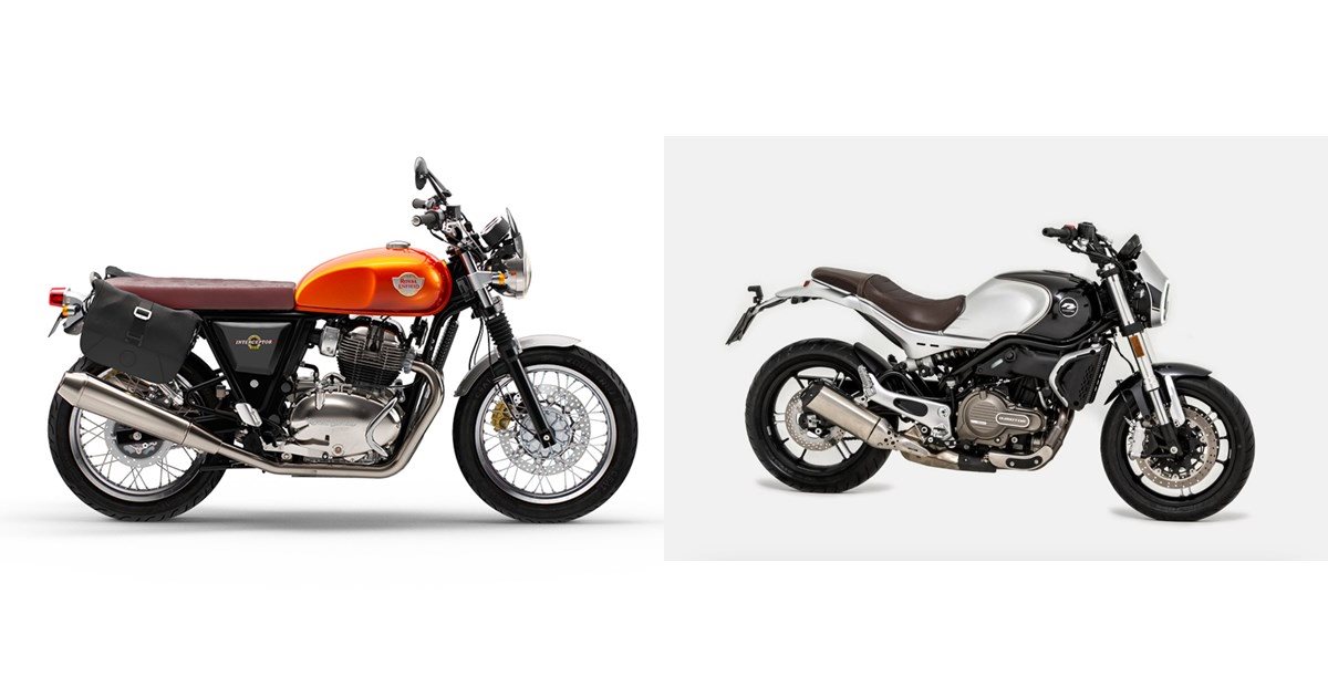 Royal Enfield Interceptor 650 Lightning Edition 2024 vs QJ Motor SRV ...