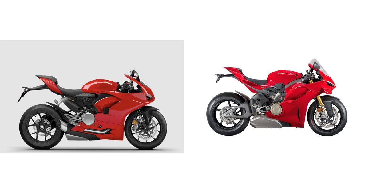 Comparaison des motos Ducati Panigale V2 2024 VS. Ducati Panigale V4 S 2025
