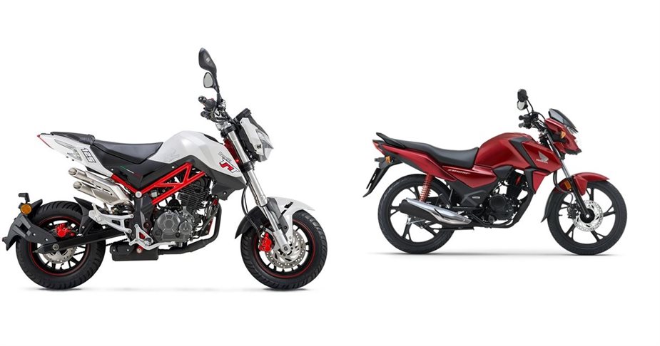 Benelli TnT 125 2018 vs Honda CB125F 2024
