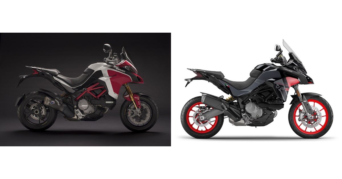 Motorrad Vergleich Ducati Multistrada 1260 Pikes Peak 2019 vs. Ducati ...
