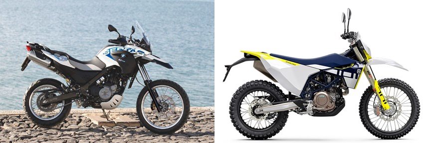 BMW G 650 GS Sertao 2013 vs Husqvarna 701 Enduro 2023