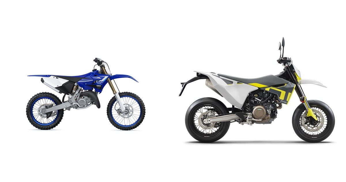 Yamaha YZ 125 LC 2020 vs Husqvarna 701 Supermoto 2022