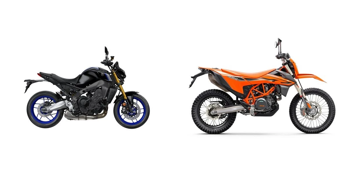 Yamaha MT-09 SP 2021 vs KTM 690 Enduro R 2024