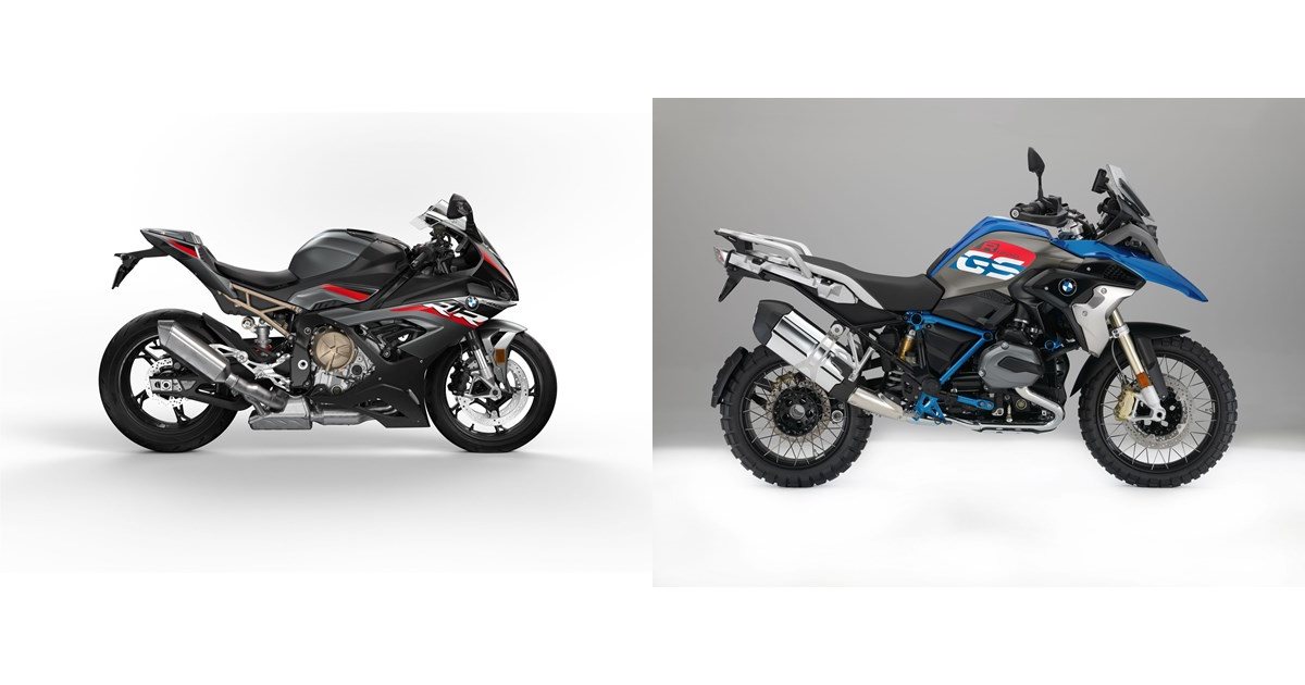 Motorrad Vergleich BMW S 1000 RR 2022 vs. BMW R 1200 GS 2018