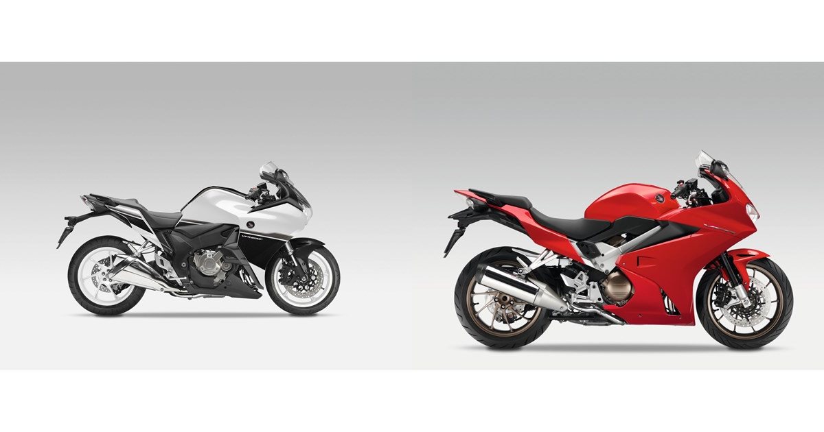 Motorrad Vergleich Honda VFR 1200 F 2016 vs. Honda VFR 800 F 2014