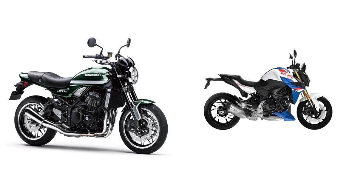 Kawasaki Z900 RS 2022 vs BMW F 900 R 2024