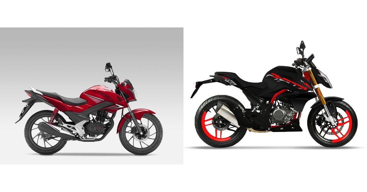 Honda CB125F 2015 vs Online Pista 125 ABS 2021