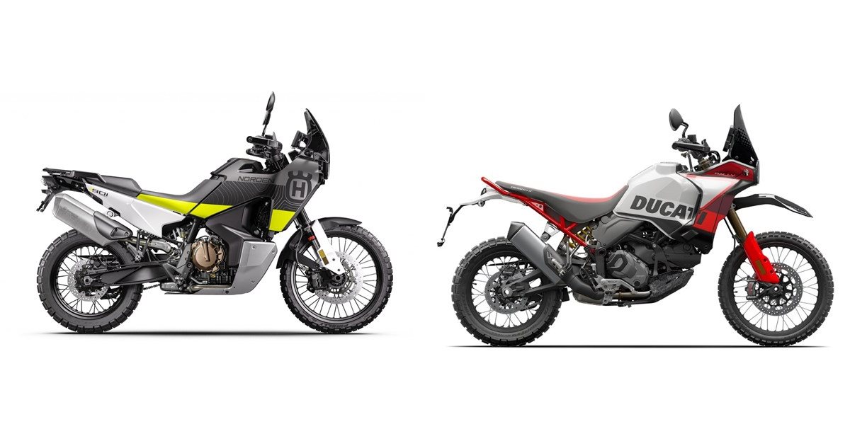 Motorrad Vergleich Husqvarna Norden 901 2022 vs. Ducati DesertX Rally 2024
