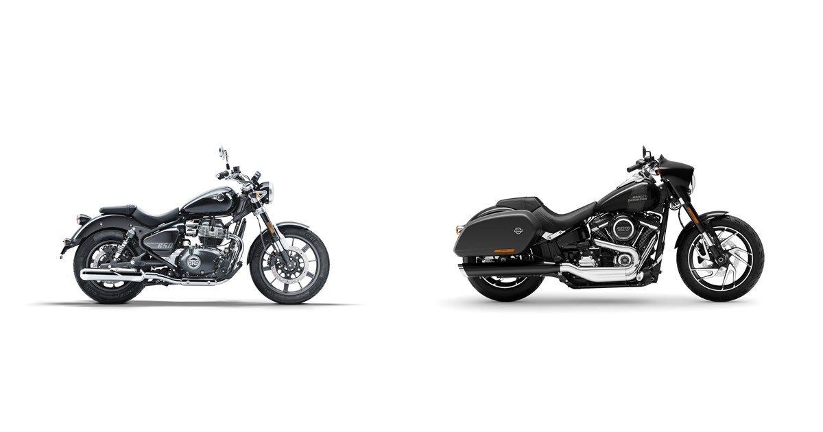 Royal Enfield Super Meteor 650 2023 vs Harley-Davidson Softail Sport ...