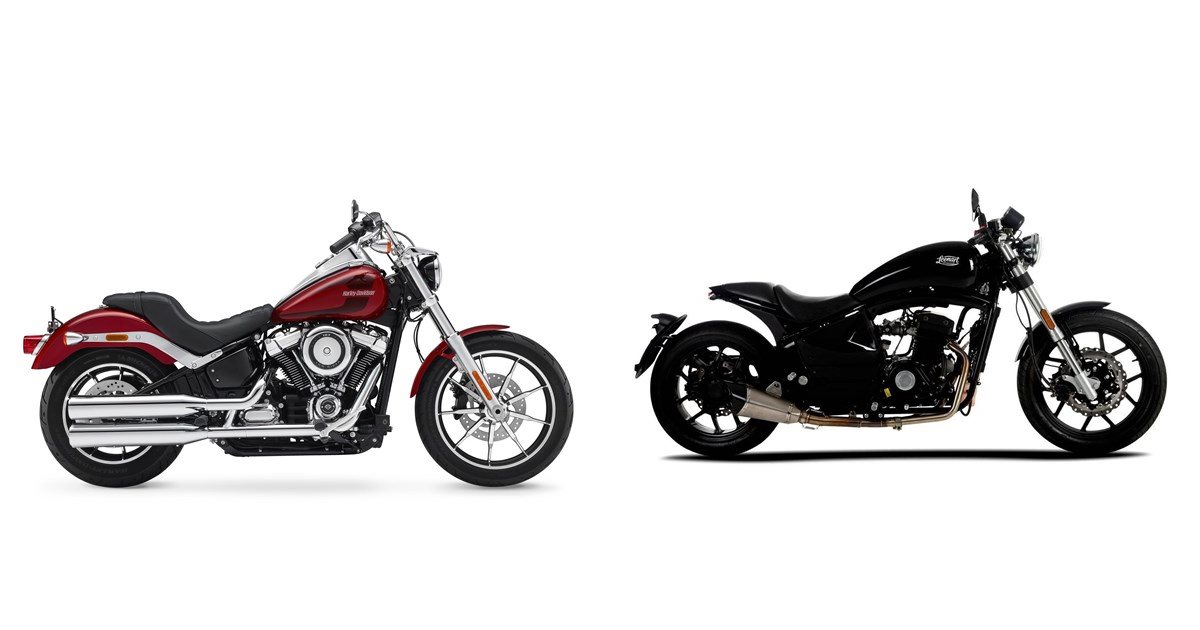 Harley-Davidson Softail Low Rider FXLR 2018 vs Leonart Pilder 125 2021