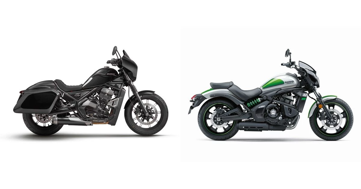 Moto Morini Calibro Bagger 2024 vs Kawasaki Vulcan S Cafe 2017