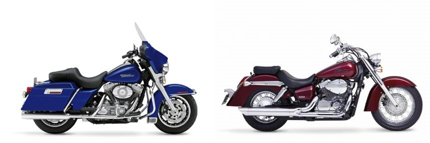 Motorrad Vergleich Harley-Davidson Touring Electra Glide Standard FLHT ...