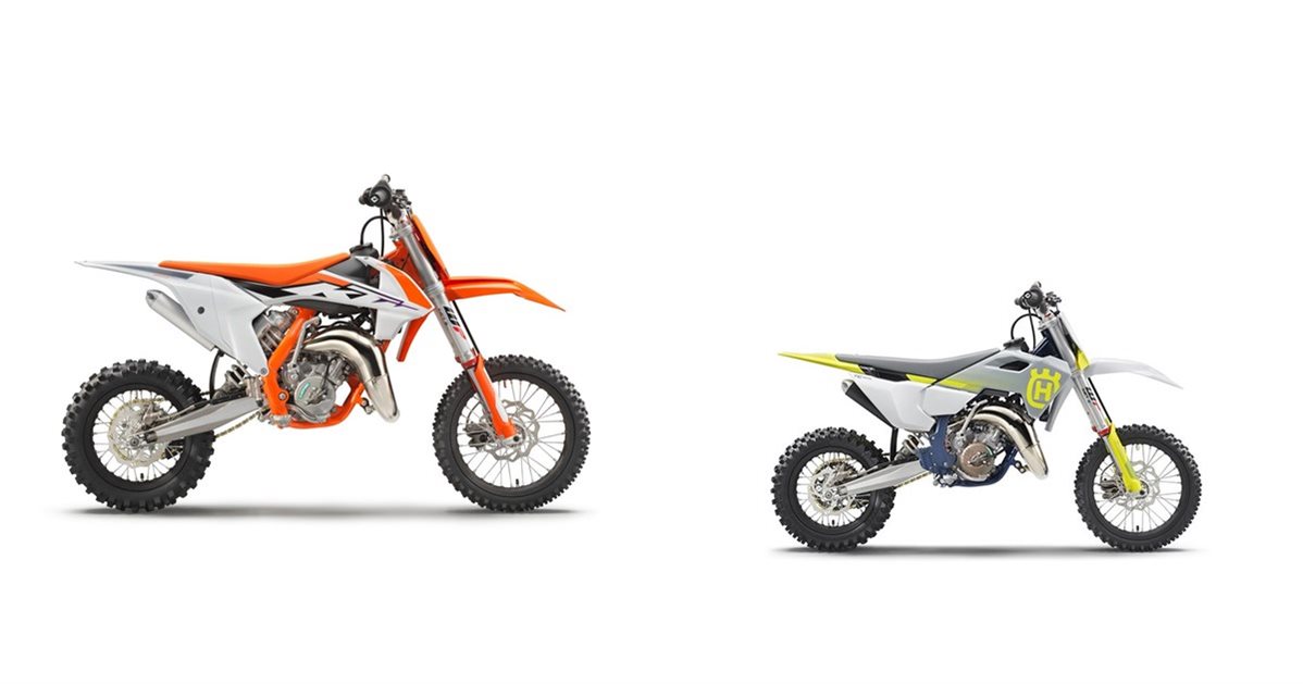 Motorrad Vergleich KTM 65 SX 2023 vs. Husqvarna TC 65 2024