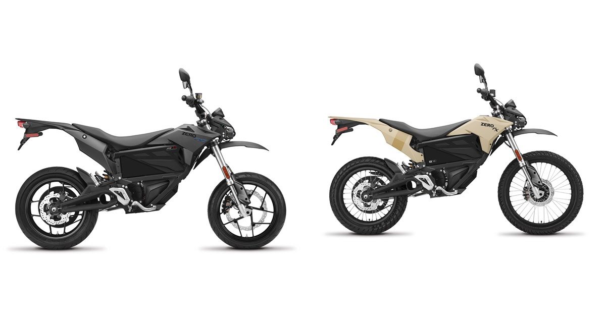 Motorrad Vergleich Zero FXS 2018 vs. Zero FX 2019