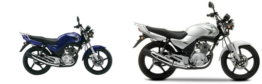 Motorrad Vergleich Yamaha YBR 125 2007 vs. Yamaha YBR 125 2009