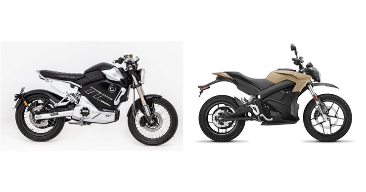 Motorrad Vergleich Super Soco TCmax 2022 vs. Zero DS 2019