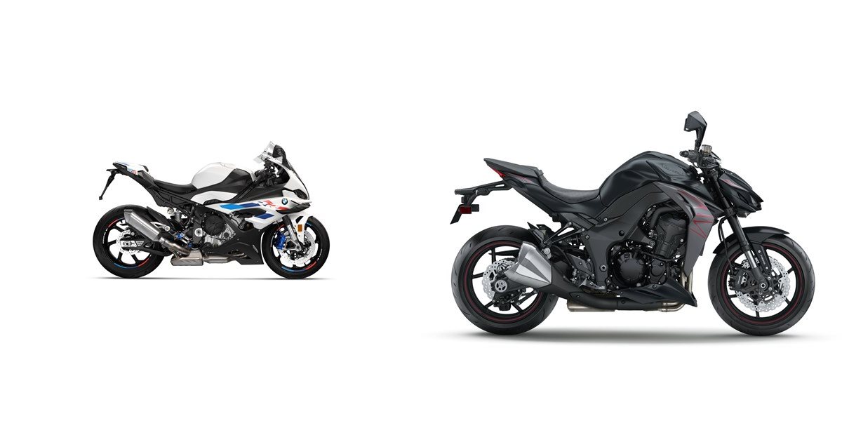 Motorrad Vergleich BMW S 1000 RR 2024 vs. Kawasaki Z1000 2020
