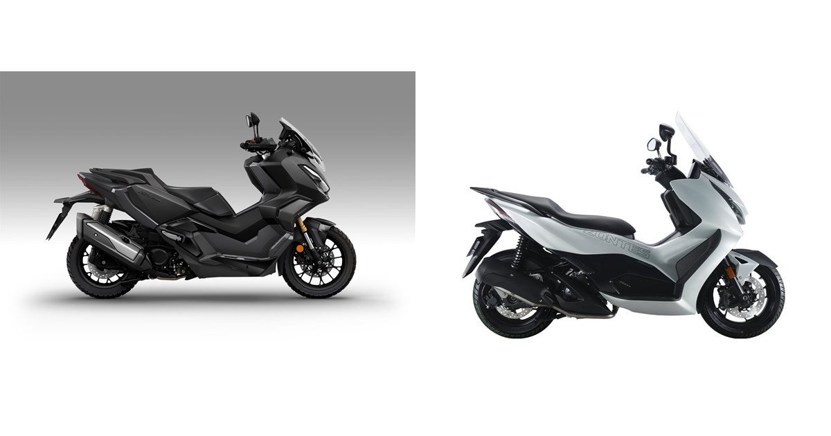 Motorrad Vergleich Honda ADV350 2024 vs. Zontes 350 D 2024