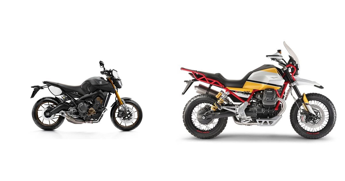 Yamaha MT-09 Sport Tracker 2016 vs Moto Guzzi V85 TT 2020