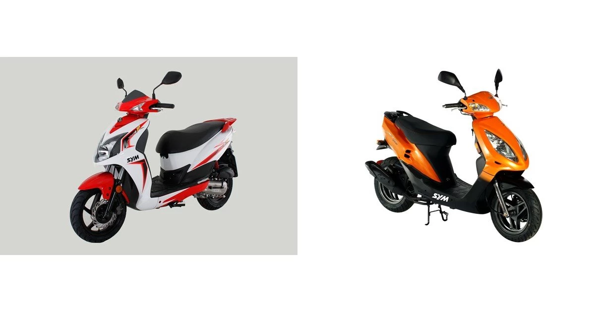 Motorrad Vergleich Sym Jet 4 50 R 2017 vs. Sym Jet Euro X 50 2016