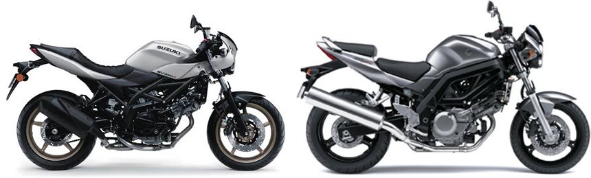 Motorrad Vergleich Suzuki SV650X 2023 vs. Suzuki SV650 2008