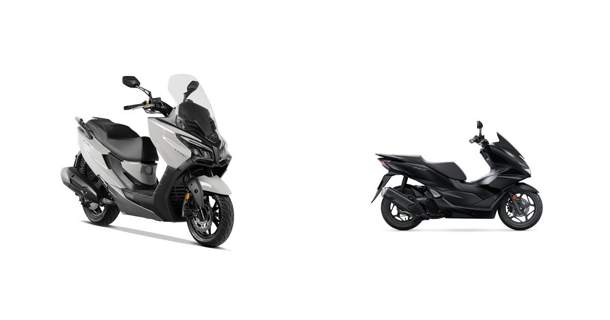 Motorrad Vergleich Kymco X-Town CT 125i CBS 2021 vs. Honda PCX 125 2023