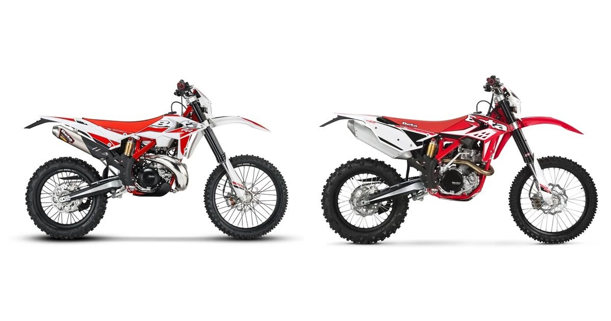 Motorrad Vergleich Beta RR 300 2T 2018 vs. Beta RR 400 4T 2014