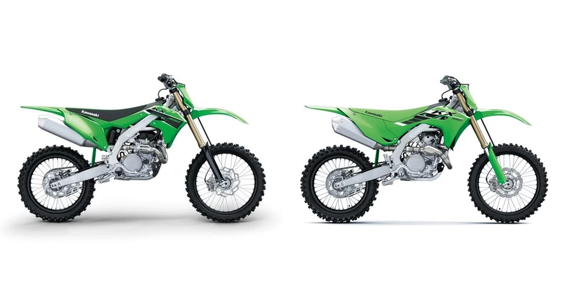 Motorrad Vergleich Kawasaki KX 450 2023 vs. Kawasaki KX 450 2025