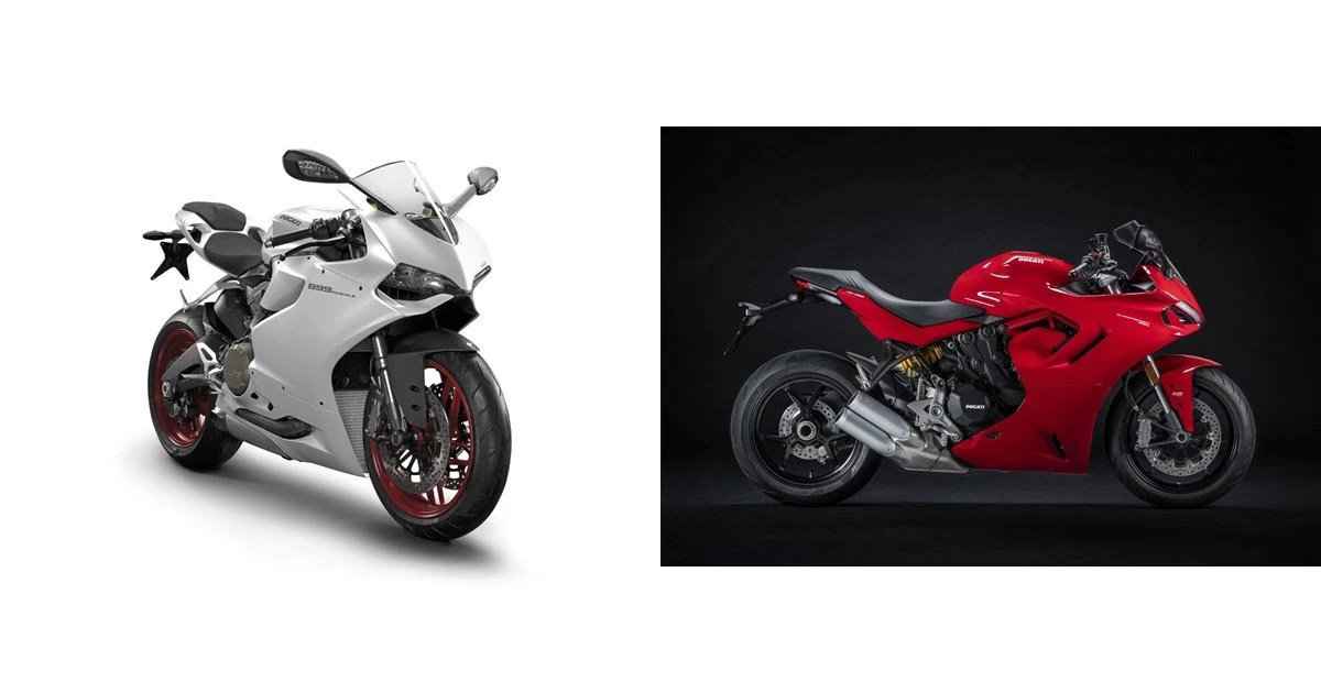Motorrad Vergleich Ducati 899 Panigale 2015 vs. Ducati SuperSport 950 2021