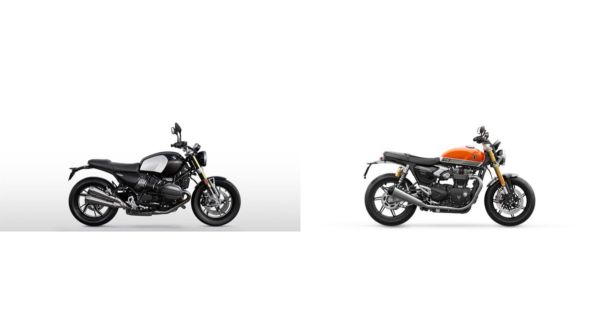 Motorrad Vergleich BMW R 12 nineT 2024 vs. Triumph Speed Twin 1200 RS 2025