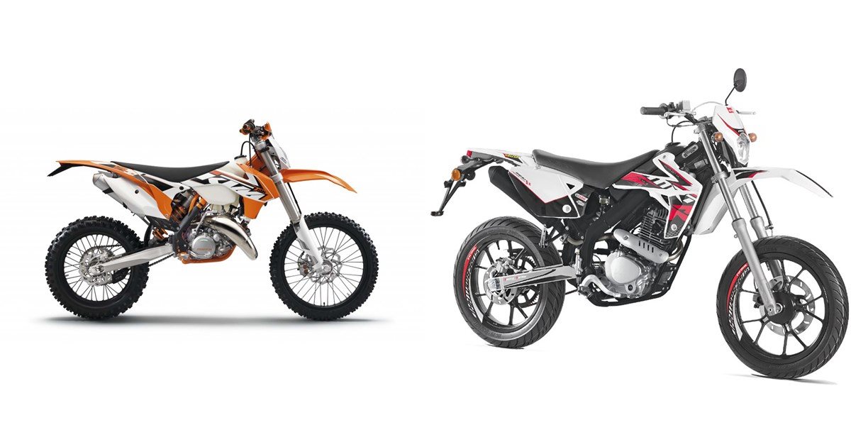 KTM 125 EXC 2016 vs Rieju MRT SM 125 2018