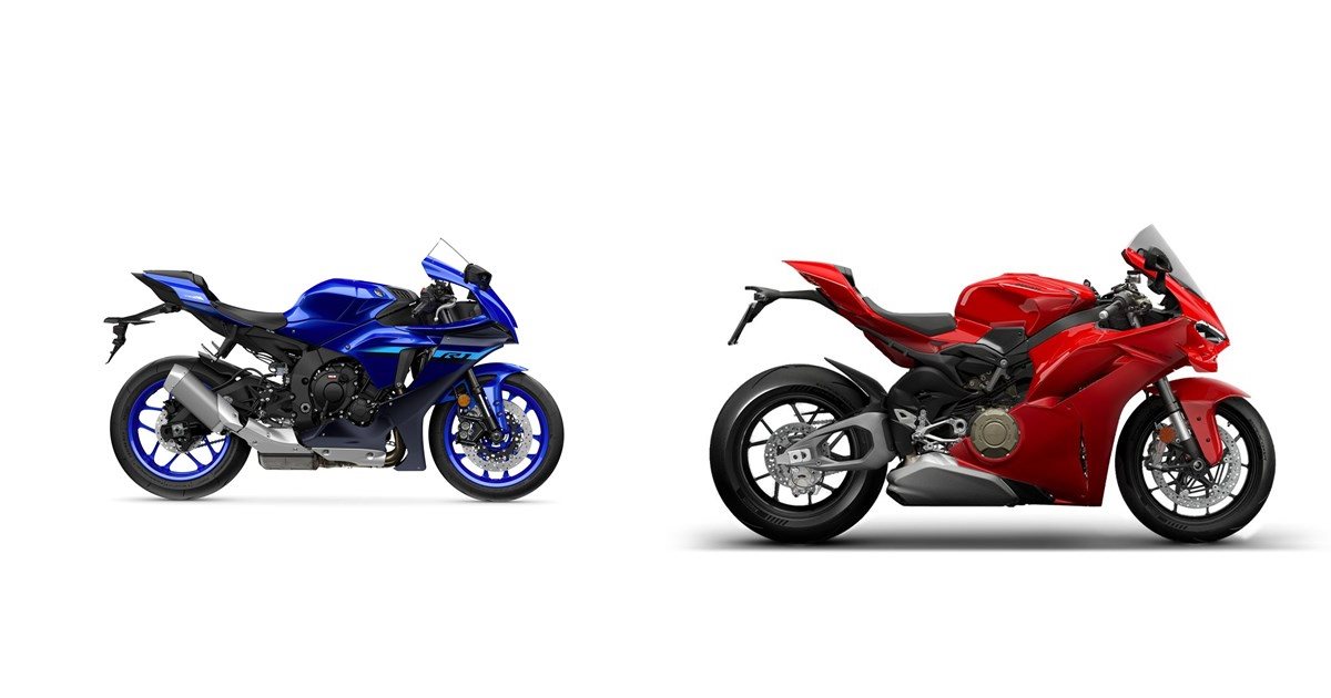 Motorrad Vergleich Yamaha R1 2024 vs. Ducati Panigale V4 2025